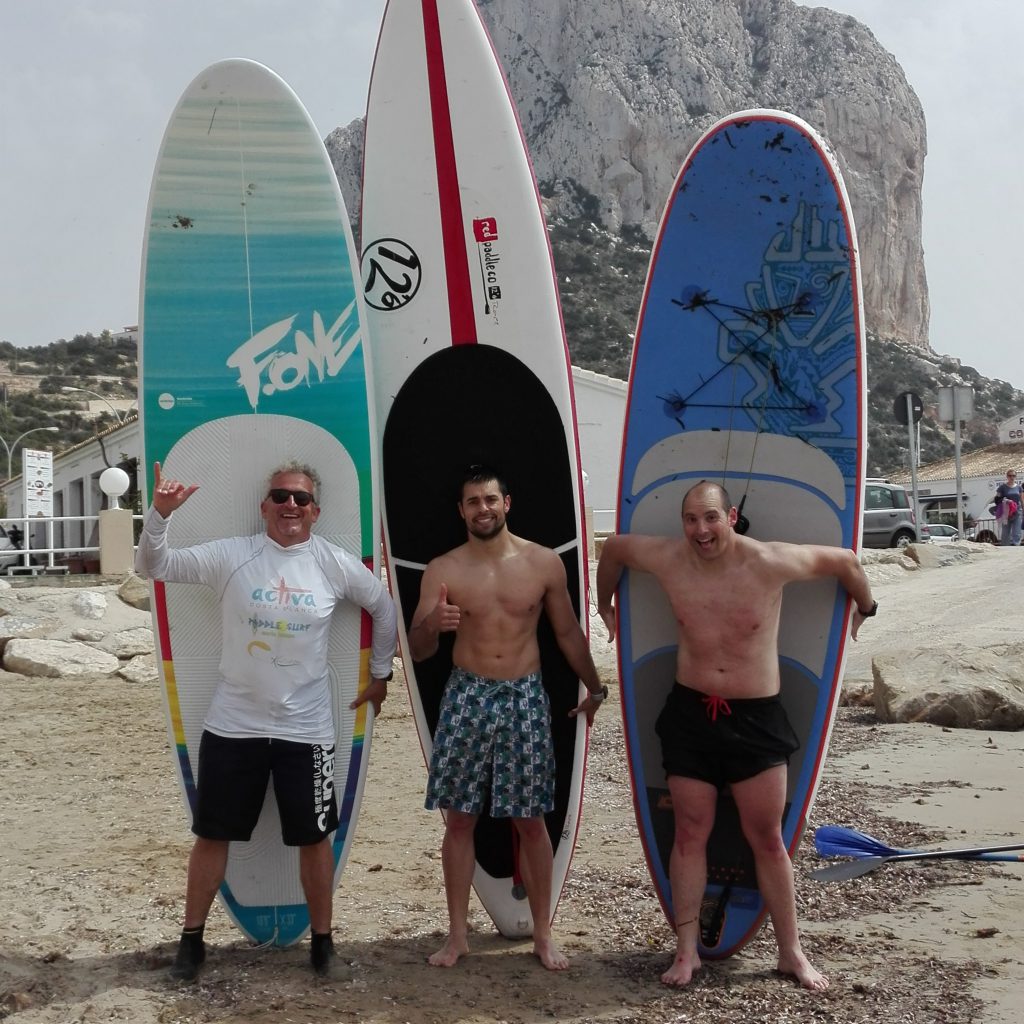 Clase de Paddle Surf para 2 en Calpe - Activa Costa Blanca